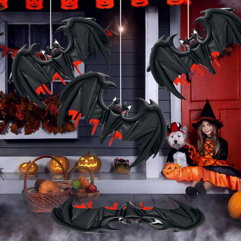 145*71cm Vampire Bat Balloons Ghost Foil Balloon Halloween Balloon ...