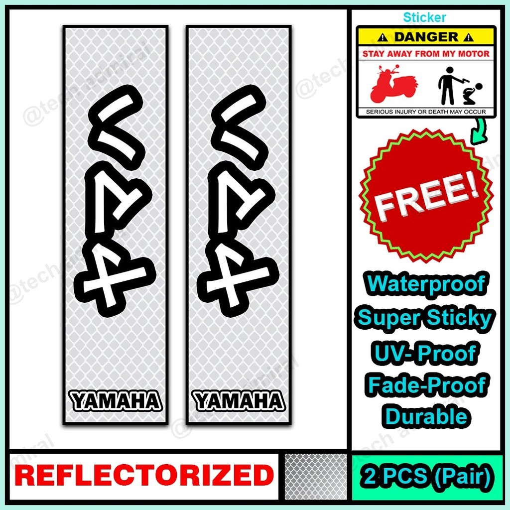Alloy Top Box Sticker Waterproof Yamaha Japanese (REFLECTORIZED ...