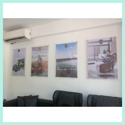 Acrylic Wall Frame for Permits Poster Mission Vision Sandwich-type Wall ...