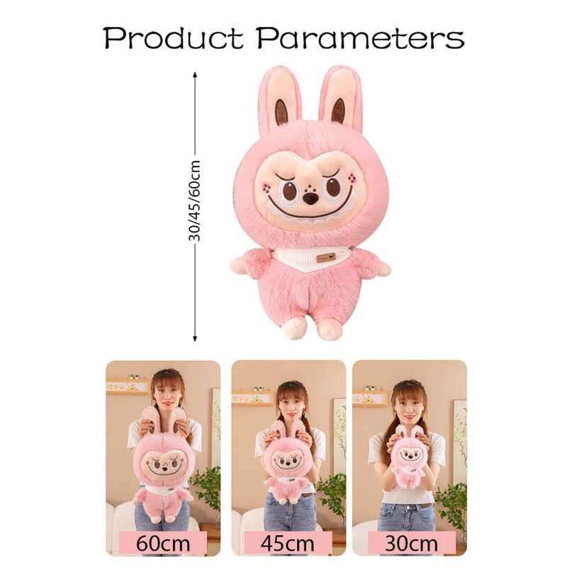 30/45/60Cm Labubu Doll Big Size Labubu Stuffed Toy Plushie Labubu Plush ...