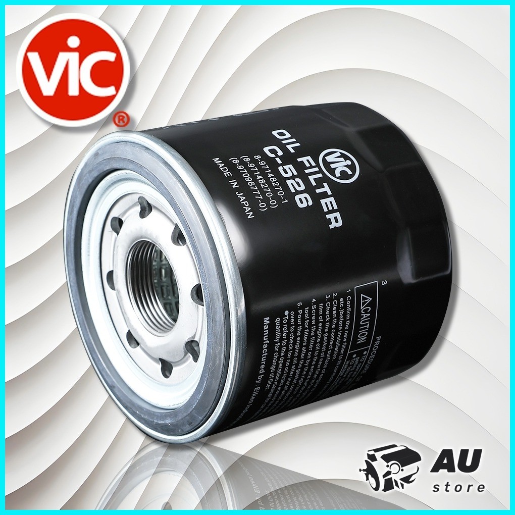 Vic Engine Oil Filter C-526 ISUZU 4HF1 4HE1 4HL1 4HG1 6HK1 | Shopee ...