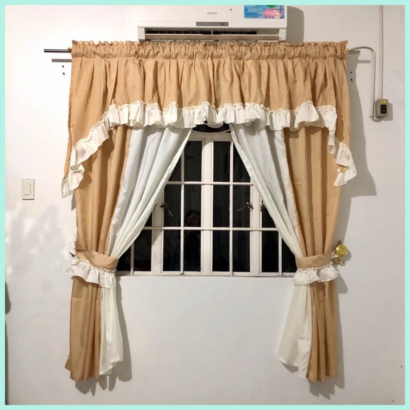 WIDE WINDOW PLAIN CURTAIN | KOREAN CURTAIN | Shopee Philippines