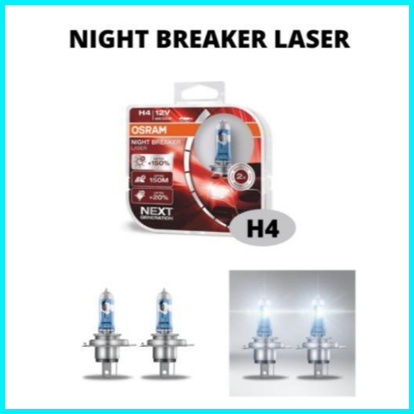 Osram Night Breaker Laser Next Generation H4 Nightbreaker 12V 60/55w ...