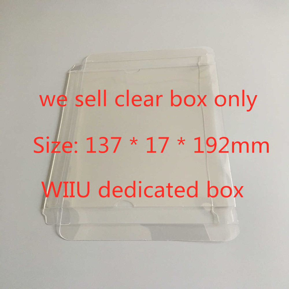 NSLikey Transparent Box Protector For Nintendo Wii U Collect Boxes TEP ...