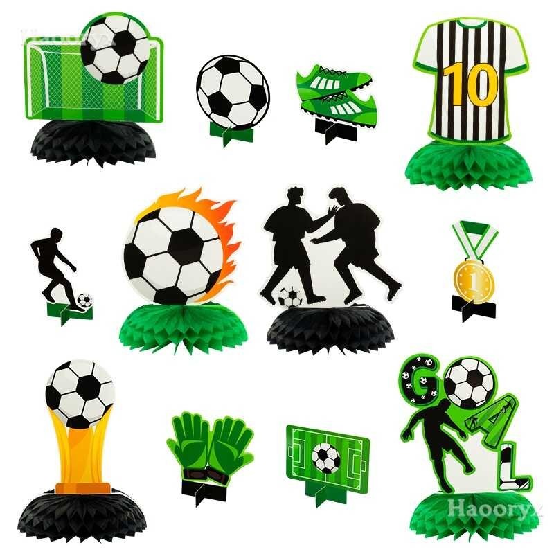 Ball Birthday Honeycomb Centerpieces Football Theme Gold Medal Jersey ...
