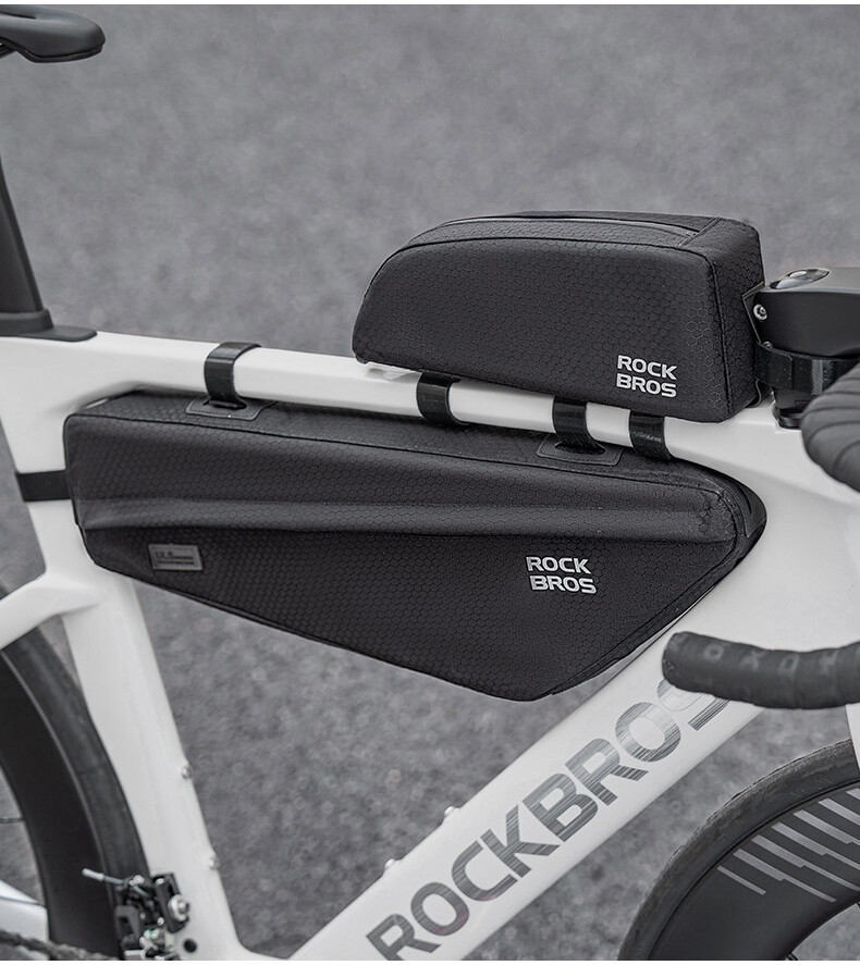 ROCKBROS Bicycle Bag 2.9L Large Capacity Bike Triangle Frame Bag ...