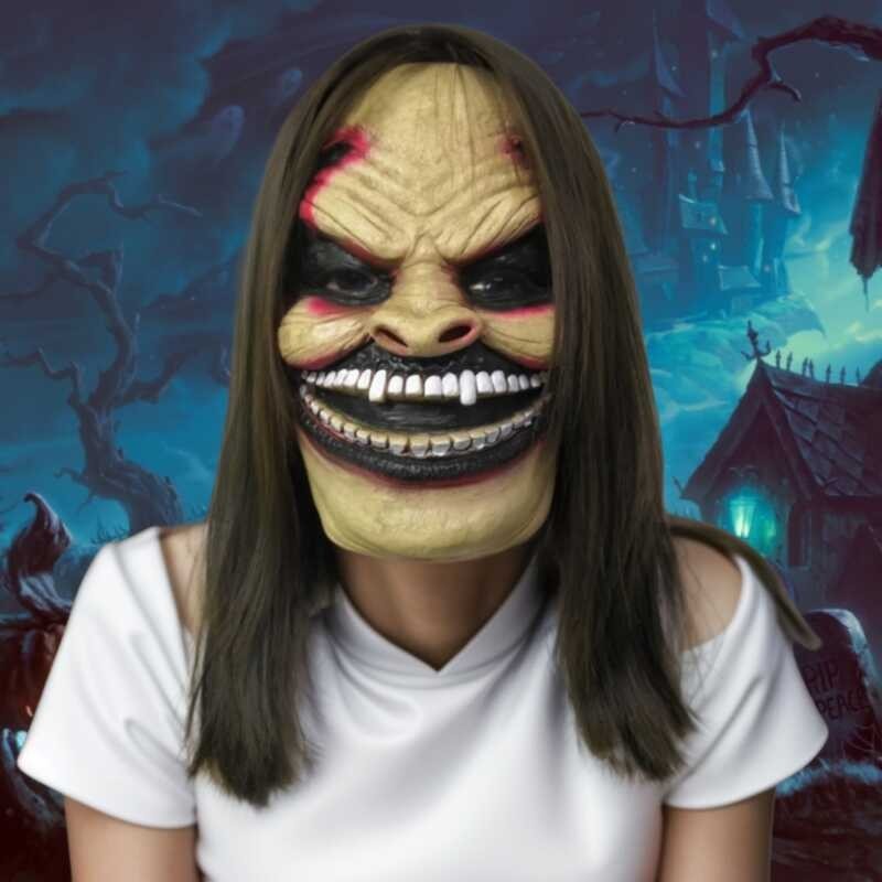 Cosplay WWE Fiend Mask Horror Devil Latex Full Face Masks Adjustable ...