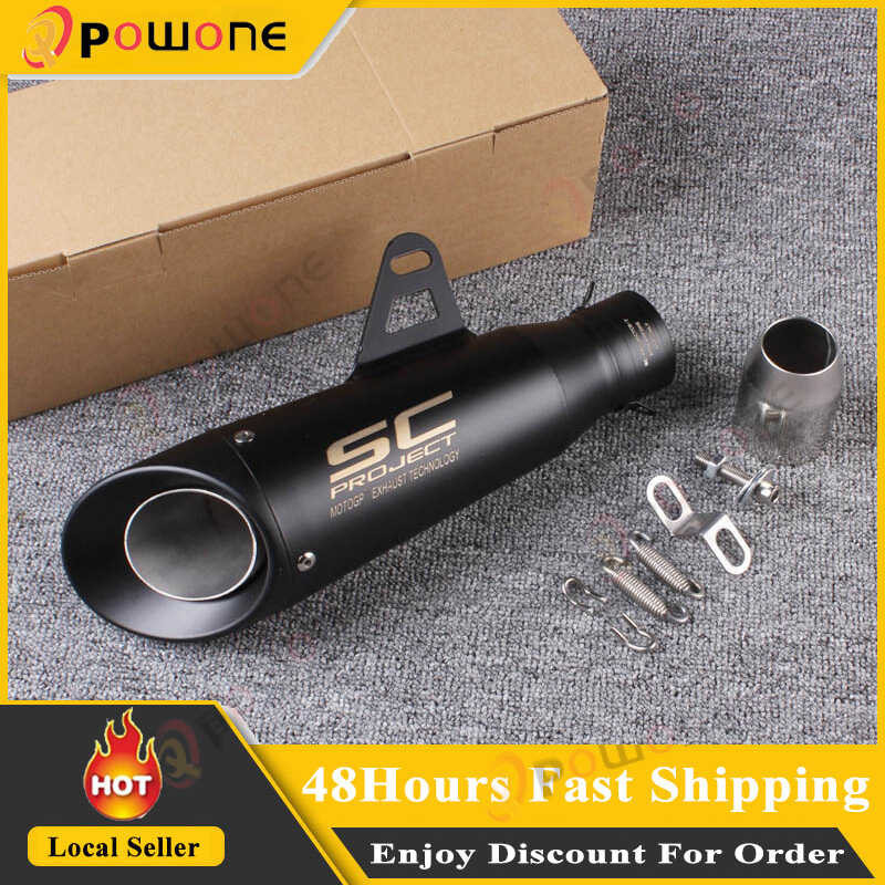Promotion] [Big SC Project Motorcycle Exhaust Muffler Tail Pipe ...