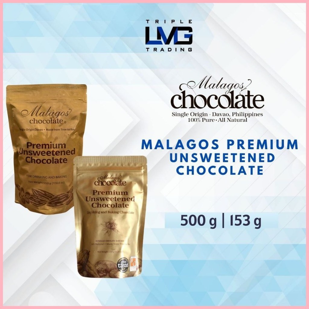 Premium Unsweetened Chocolate (Malagos Chocolate) | Shopee Philippines