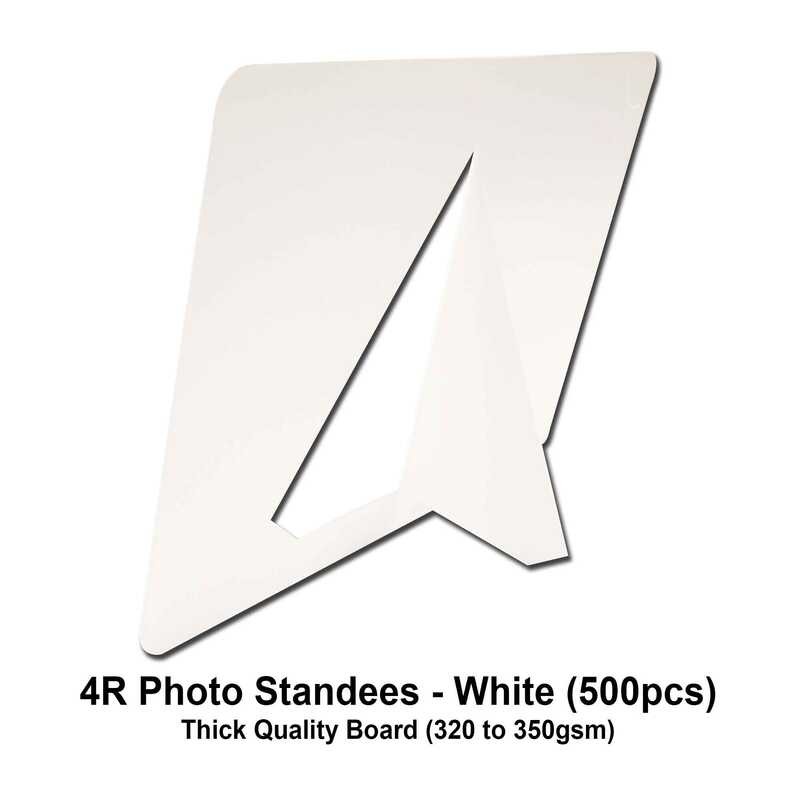 500Pcs 4R Photo Standee Frame Standees For Photobooth WHITE - Thick ...