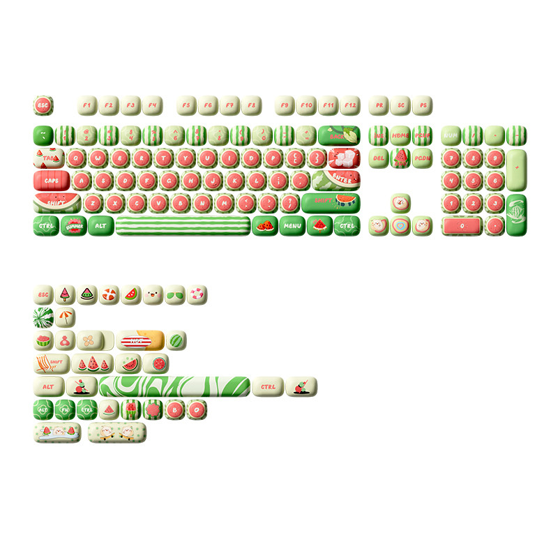 138-Keys Watermelon Theme Keycaps High-quality Detachable Non-slip ...