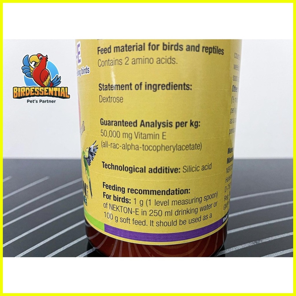 Nekton-E ( Vitamin E compound for breeding of Bird and Reptile ...