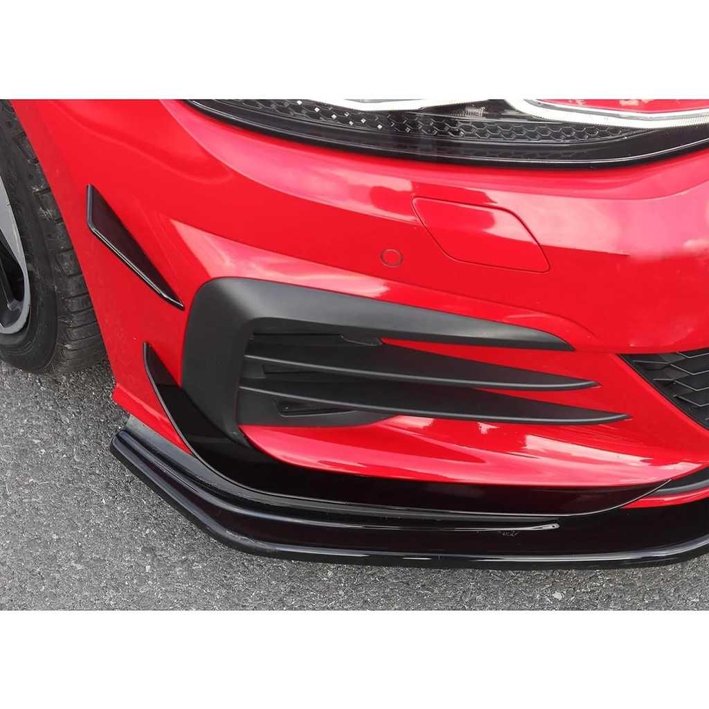 Car Front Bumper Aero Kit Canard Wings For Golf 7.5 GTI GTD R R-E 2017 ...