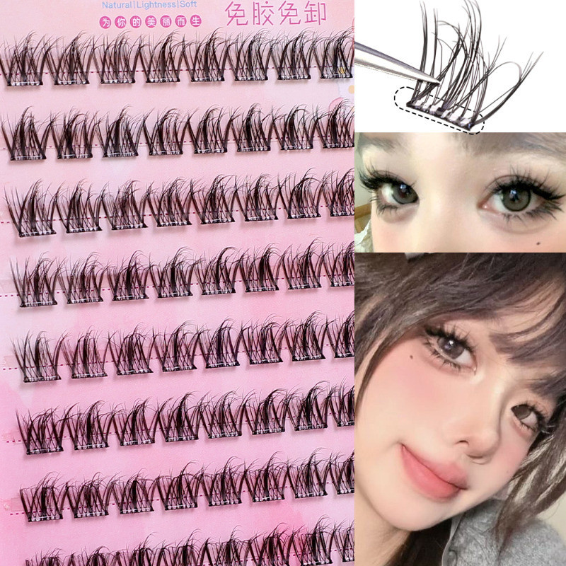 Sunflower Glue-Free False Eyelash - Natural Density Thick Eyelash ...