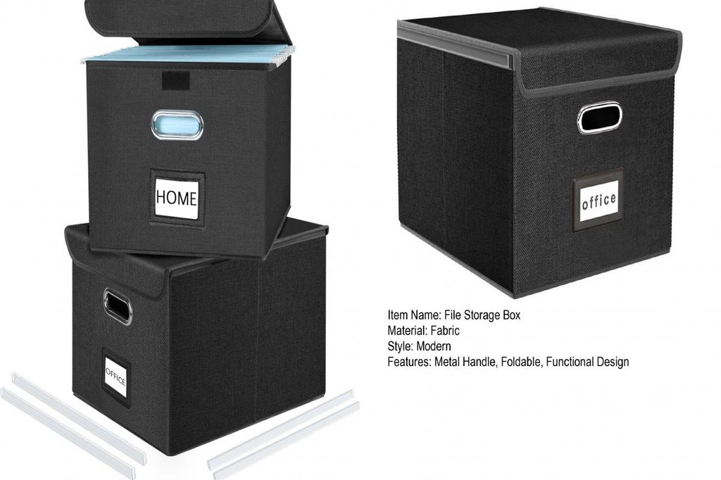 [Ready stock] Folding File Box Legal Size File Organizer Foldable File ...