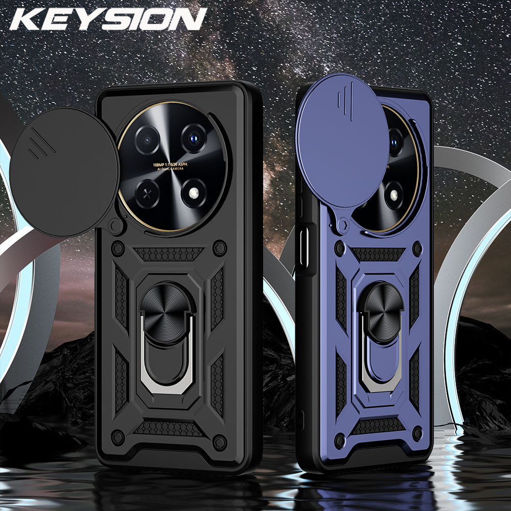 KEYSION Shockproof Armor Case for Huawei nova 12i Slide Camera Lens ...