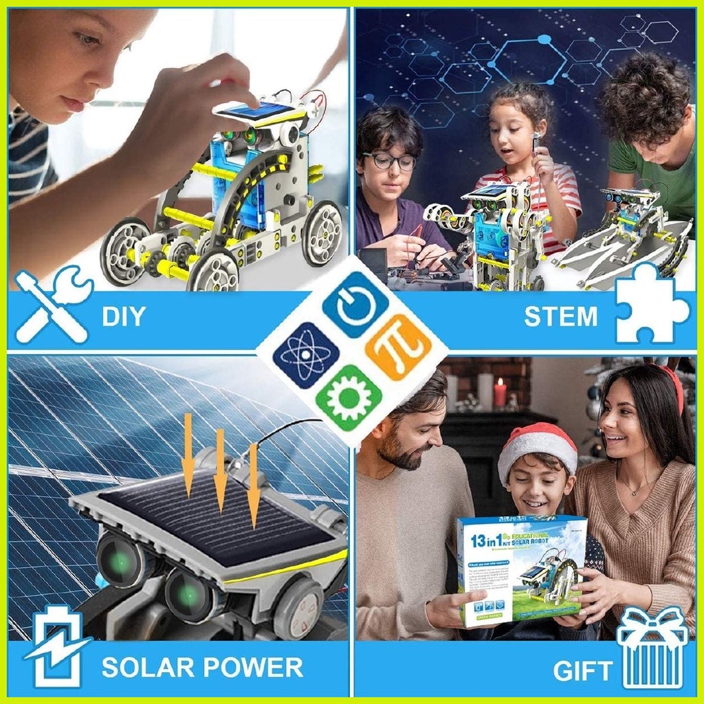 13-in-1 DIY Robot Kit Solar Robot Creation Toy, DIY Robotics Kit Solar ...