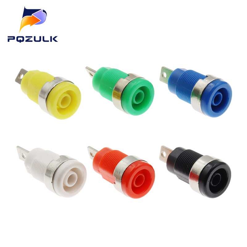 4MM 5PCS Plugs Jack Plug Wire Connector 5 Colors Each 1PCS Multimeter ...