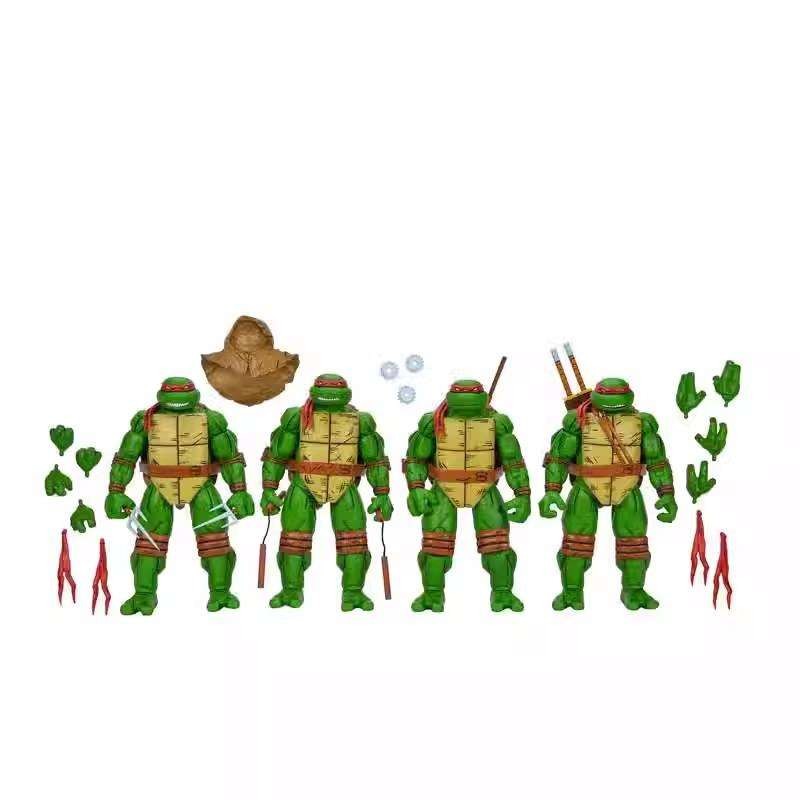 Genuine NECA54329 Teenage Mutant Ninja Turtles 4-person Set 7-inch ...