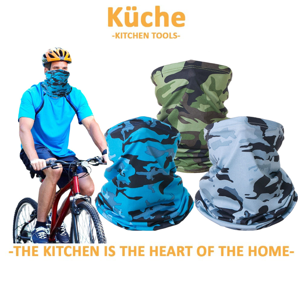 KUCHE Camouflage Face Buff Sun Protection Mask Head Protector Scarf ...