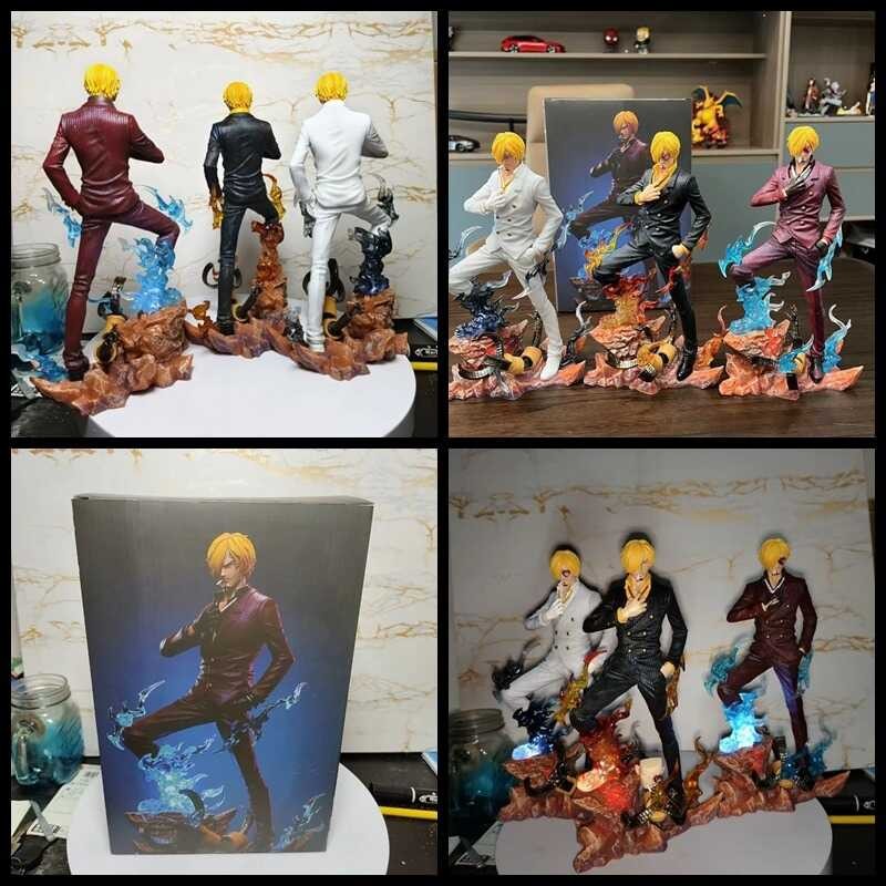 Anime ∮ ONE PIECE LX Sanji Monkey D. Luffy Luminescent Standing Posture ...