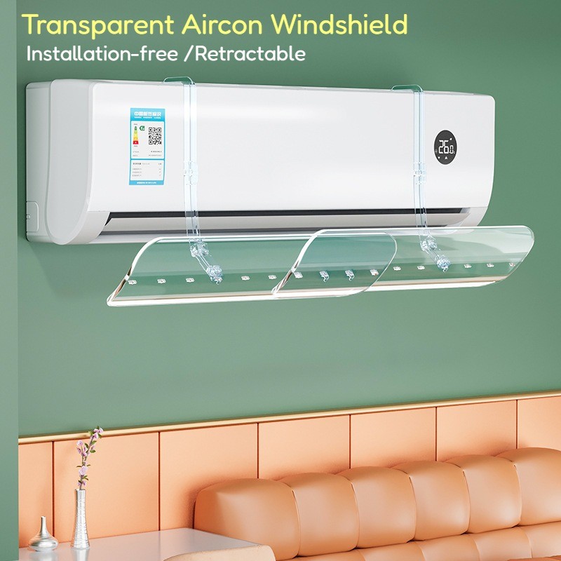 Universal Retractable Aircon Deflector ABS Durable No Installation For ...