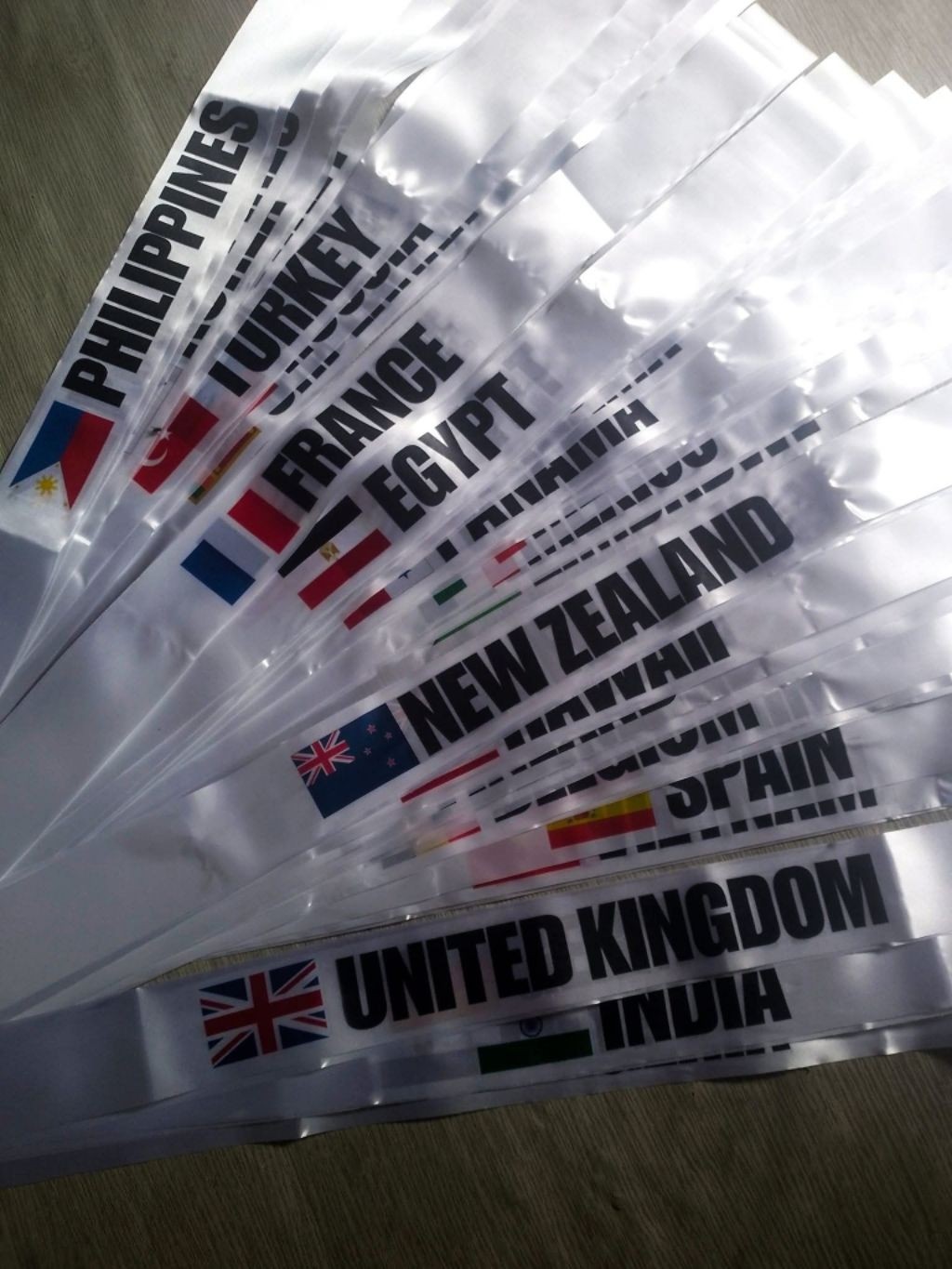 UN Sash/United Nation Sash -PLAIN /GOLD LINING WITH FLAG | Shopee ...