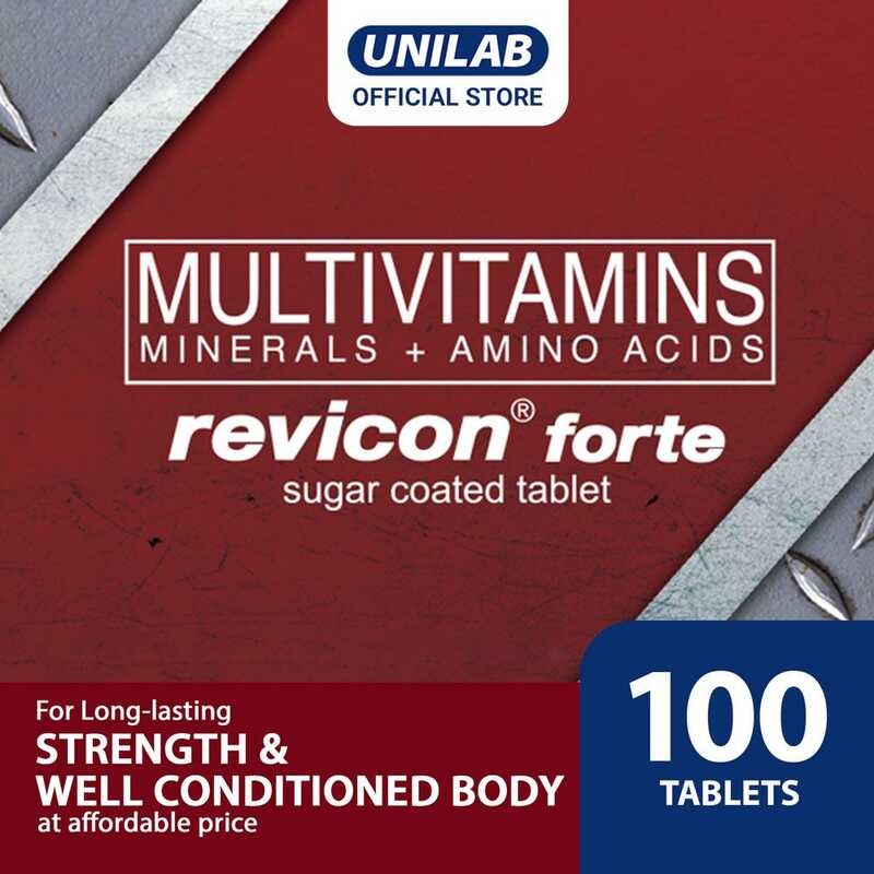 Unilab Revicon Forte Multivitamins 100 Tablets - For Long-Lasting ...