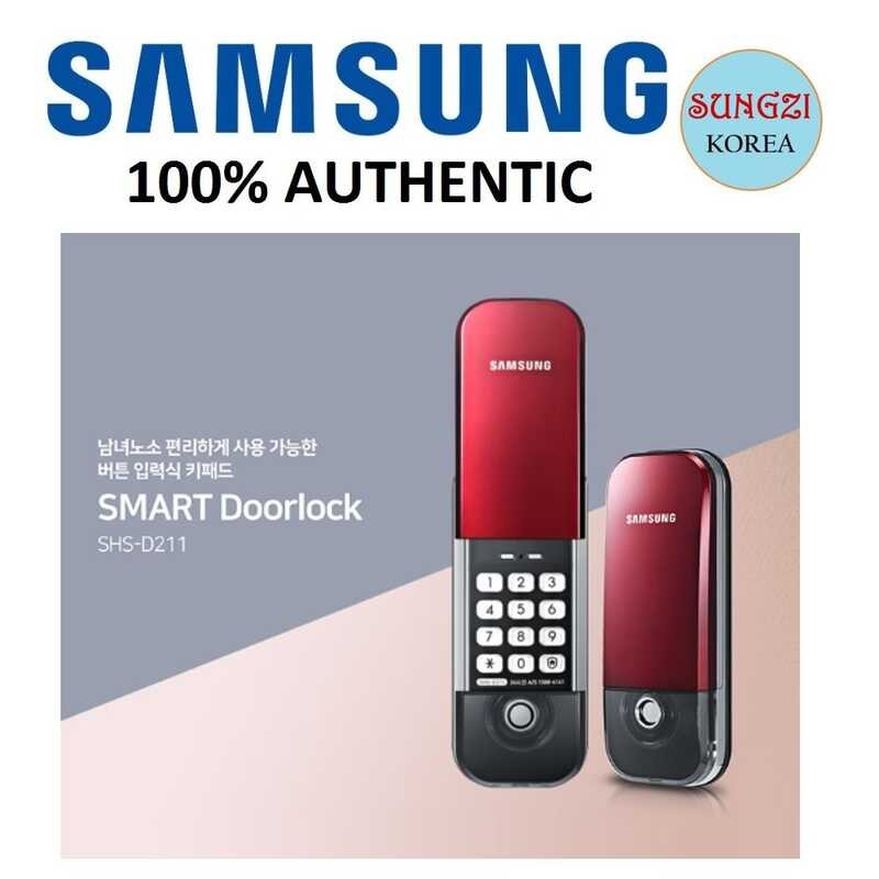 SAMSUNG SDS Digital Smart Door Lock Shs-D211 MADE IN KOREA | Shopee ...