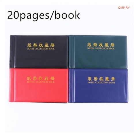 Banknote Currency Collection Album Paper Money Pocket Holders 20 Pages ...