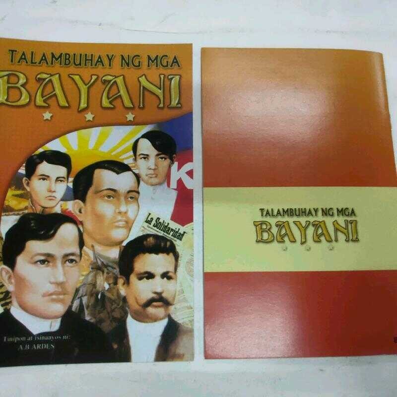 TALAMBUHAY NG MGA BAYANI BOOK Hard Cover | Shopee Philippines