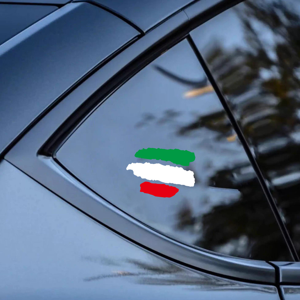 Modified Flag Symbol Logo Vinyl Glossy Car Accessories Sticker Vehicle ...