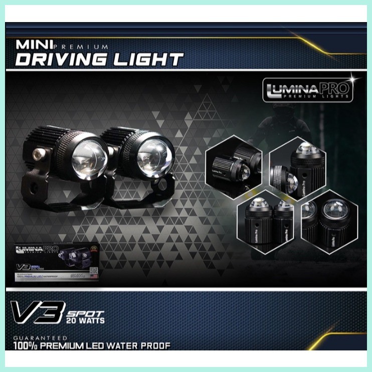 LUMINA PRO MINI DRIVING LIGHT V3 (White/Yellow) | Shopee Philippines