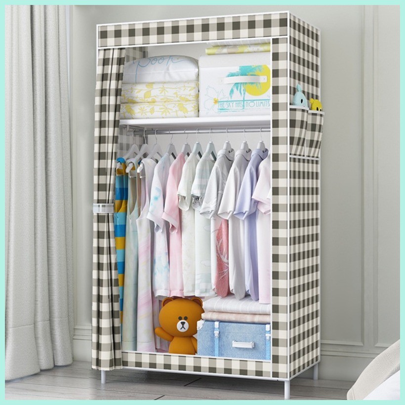 Okasumi COD Local Delivery Zipper Wardrobe Clothe Storage Wardrobe ...