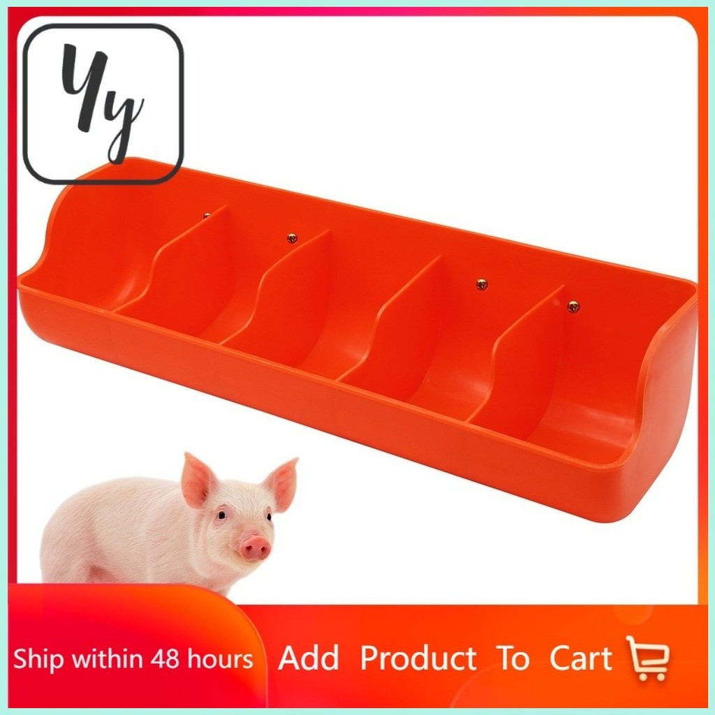 Plastic Piglet Trough Five Slots Pig Feeding trough piglet feeder ...
