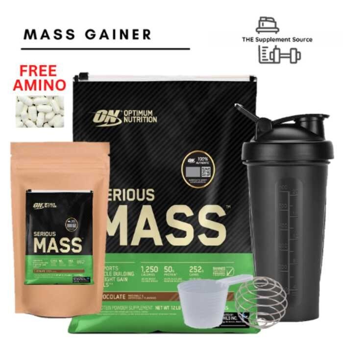 SA Optimum Nutrition Serious Mass Gainer 1lb/454g, 2lbs/908g gamit ang ...