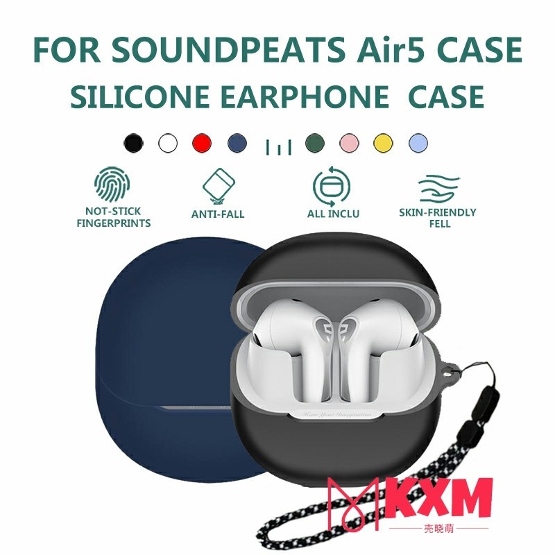 SA01 Soundpeats air5 case / air5 pro CASE Silicone Protective Case Dust-proof Protective Case ...