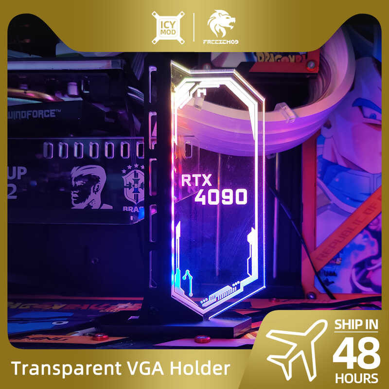 ¤ Transparente Vertical GPU Support For RTX 4090 4080 Customize VGA ...
