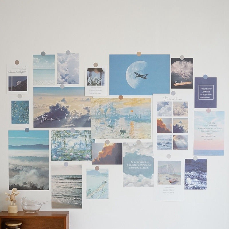 Retro Poster Card Set DIY Card Wall Decor Photo Paper Props Gift ...