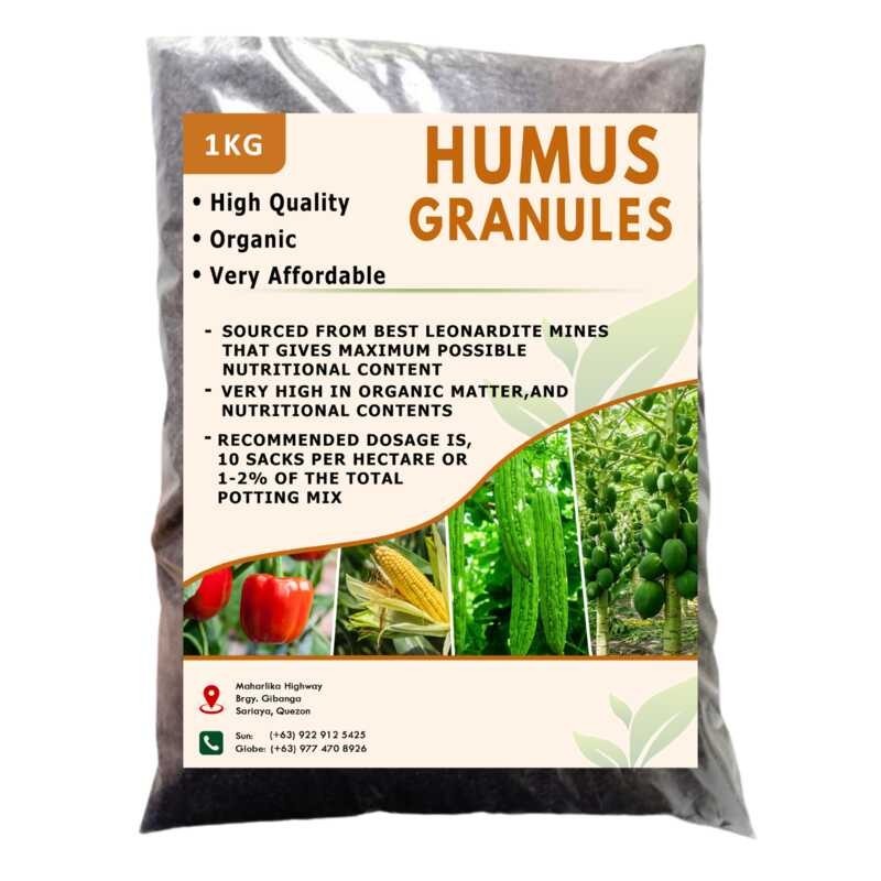 HUMAS GRANULES ORGANIC FERTILIZER 1KG pinakamagaling na SOIL ...