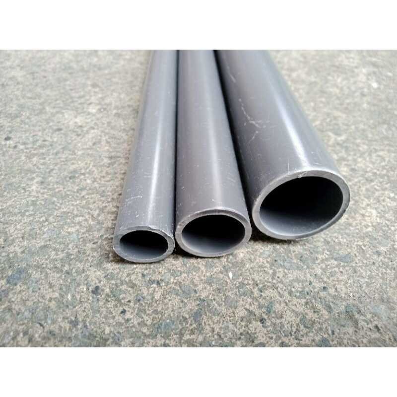 LY (5PcS) 1M/PcS PVC GrAy WAter PIPE (1/2,3/4, 1 INCH ) | Shopee ...
