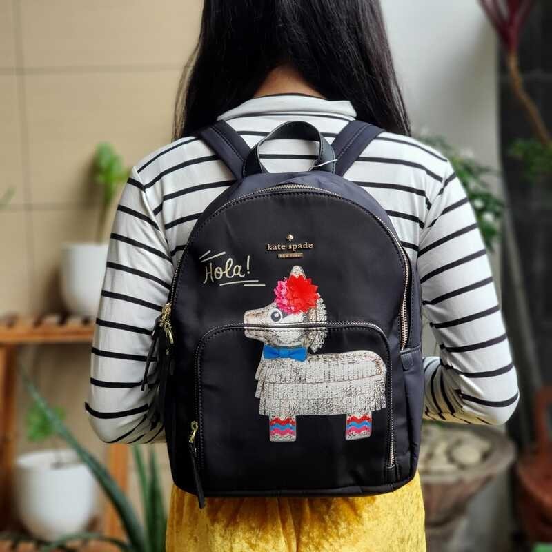 Authentic Guaranteed Kate Spade Watson Lane Hartley Hola Print Backpack ...
