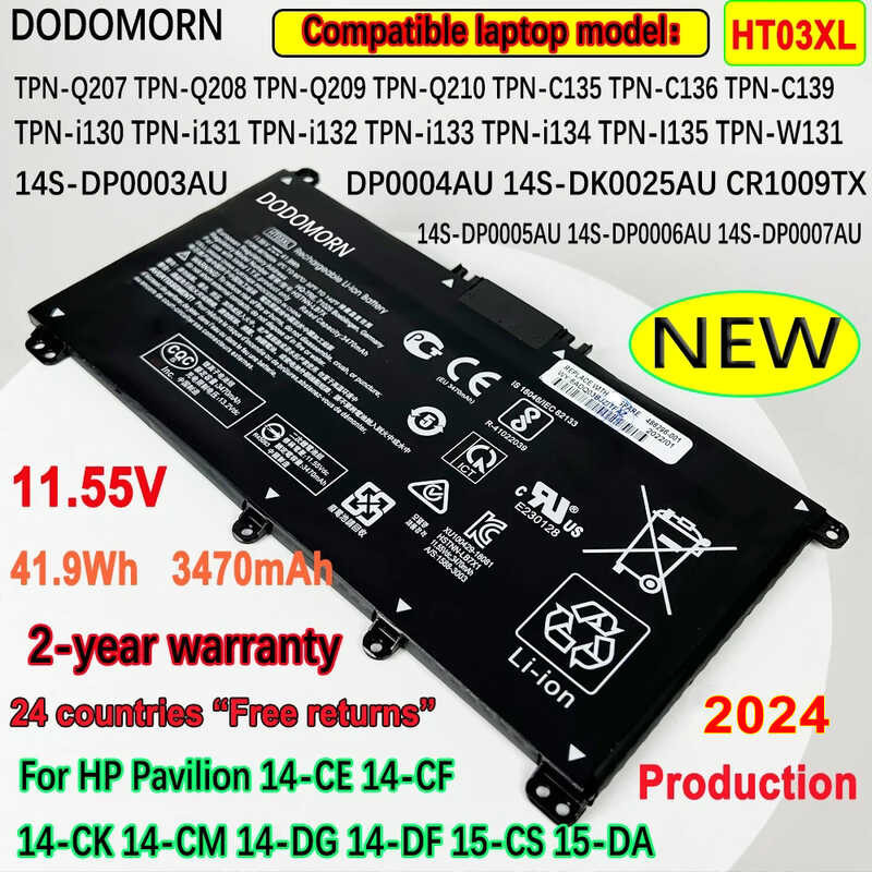 Morning Ht03xl Laptop For HP Pavilion 14-Ce 14-Cf 14-Ck 14-Cm 14-Dg 14-Df 15-Cs 15-Da Hsn-Lb8l ...