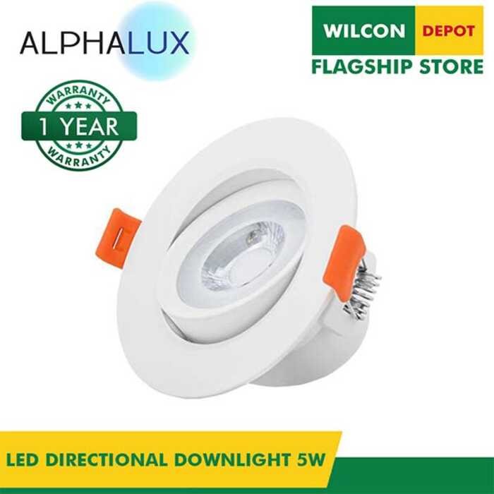 ALPHALUX 5W Daylight 6500K Led Light Directional Downlight Round WM L ...