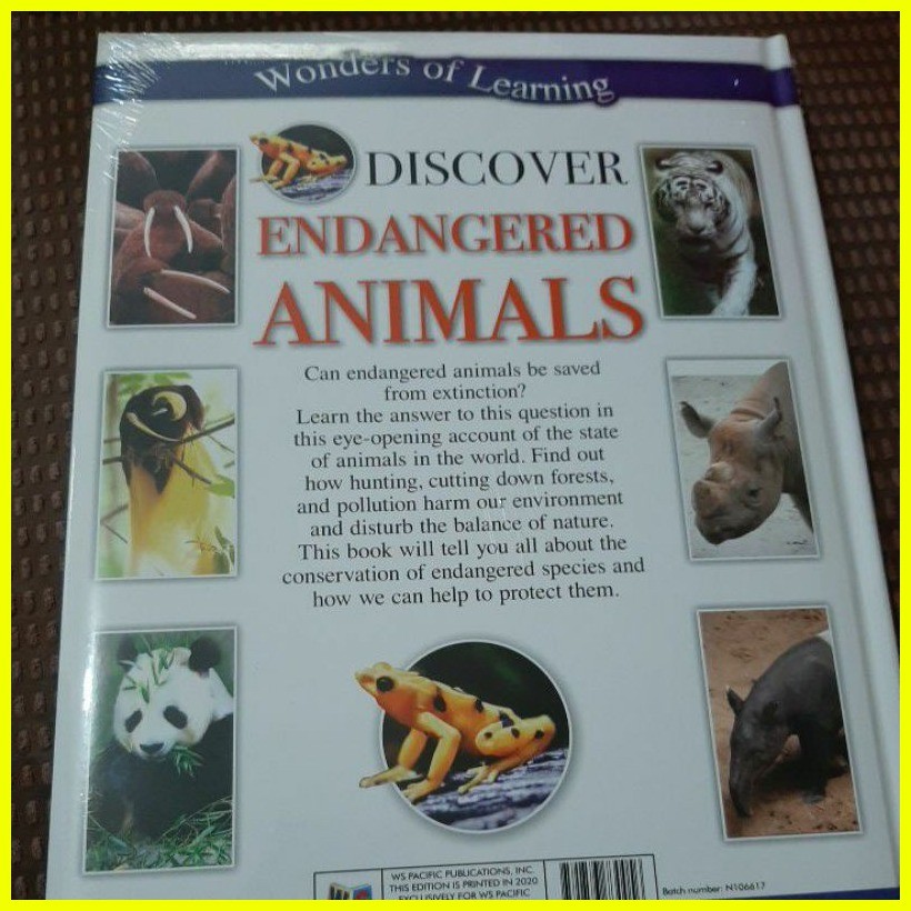 ♀ Wonders of Learning Discover Endangered (Brandnew) | Shopee Philippines