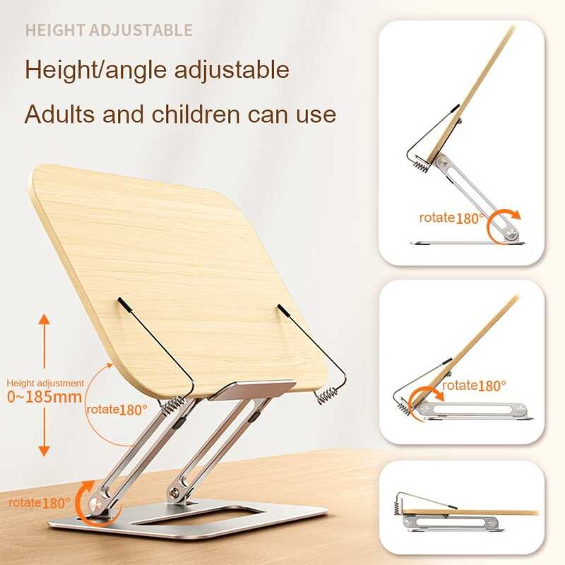 Read Books Holder Multifunction For Book Air Notebook Walnut Laptop ...