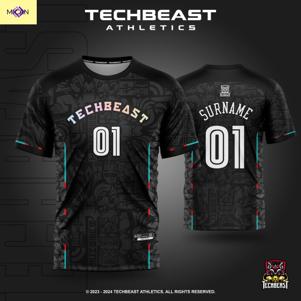 Kaizen T-shirt Full Sublimation Jersey Techbeast ( CUSTOM NAME + NUMBER ) | Shopee Philippines