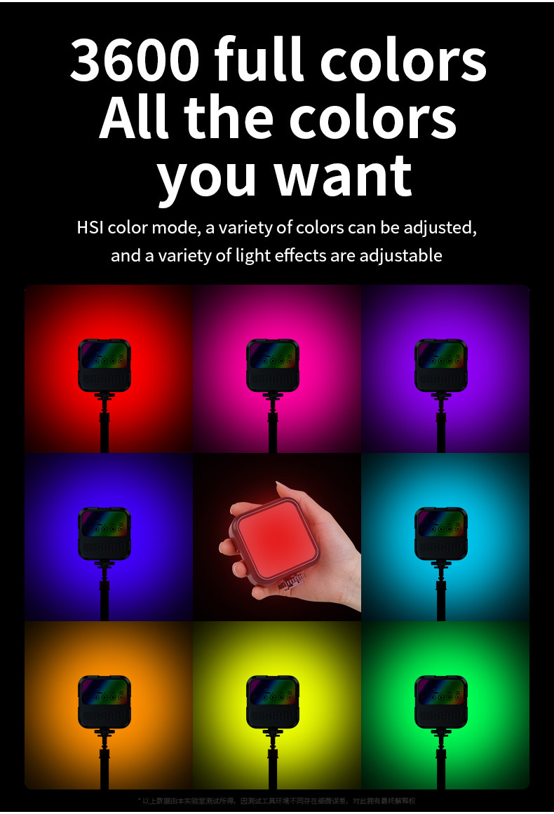 Mini RGB Light With Clip Head For Live shooting vlog LED Photo Light ...
