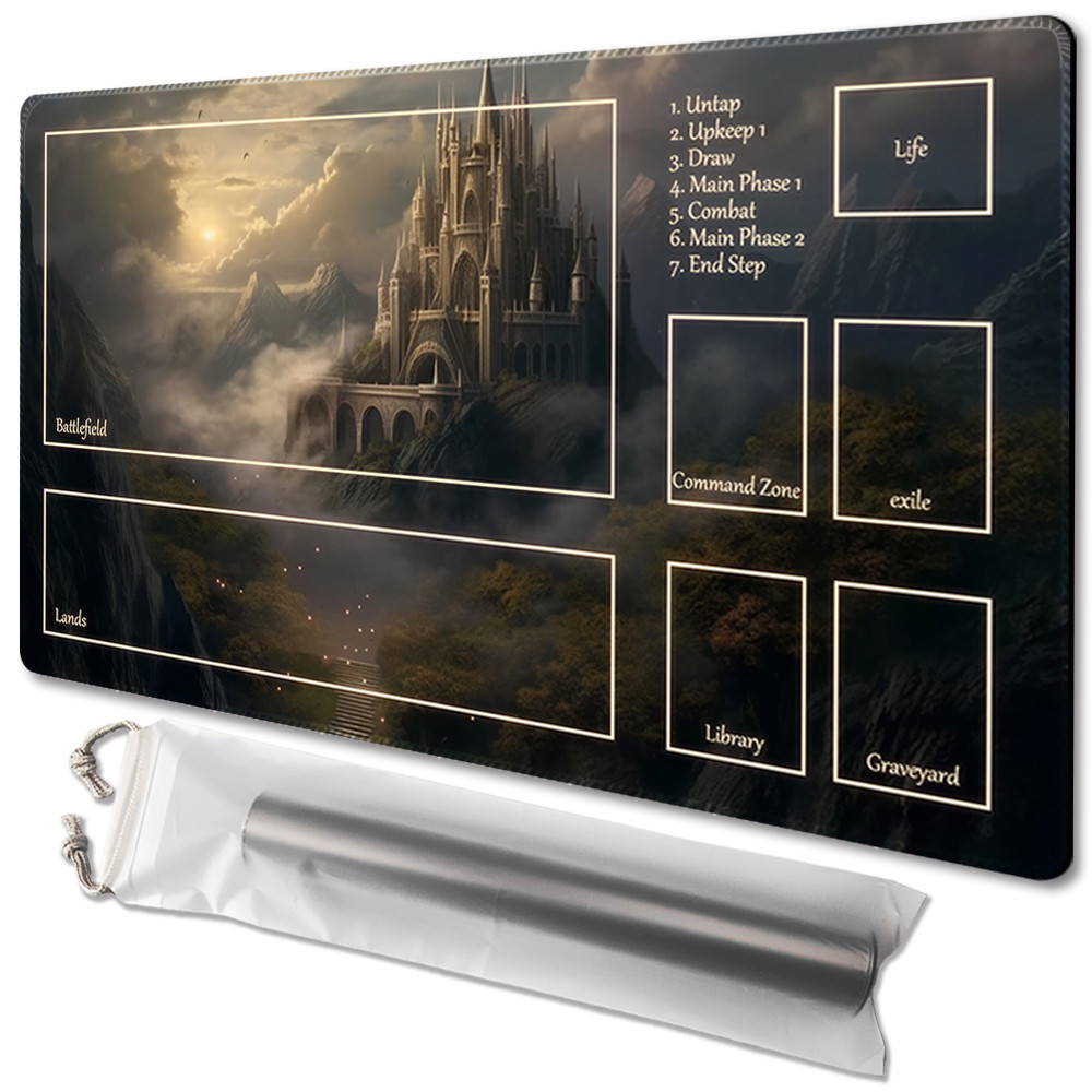Mist Castle-Board Game TCG Playmat Table Mat Game Size 60X35 CM ...