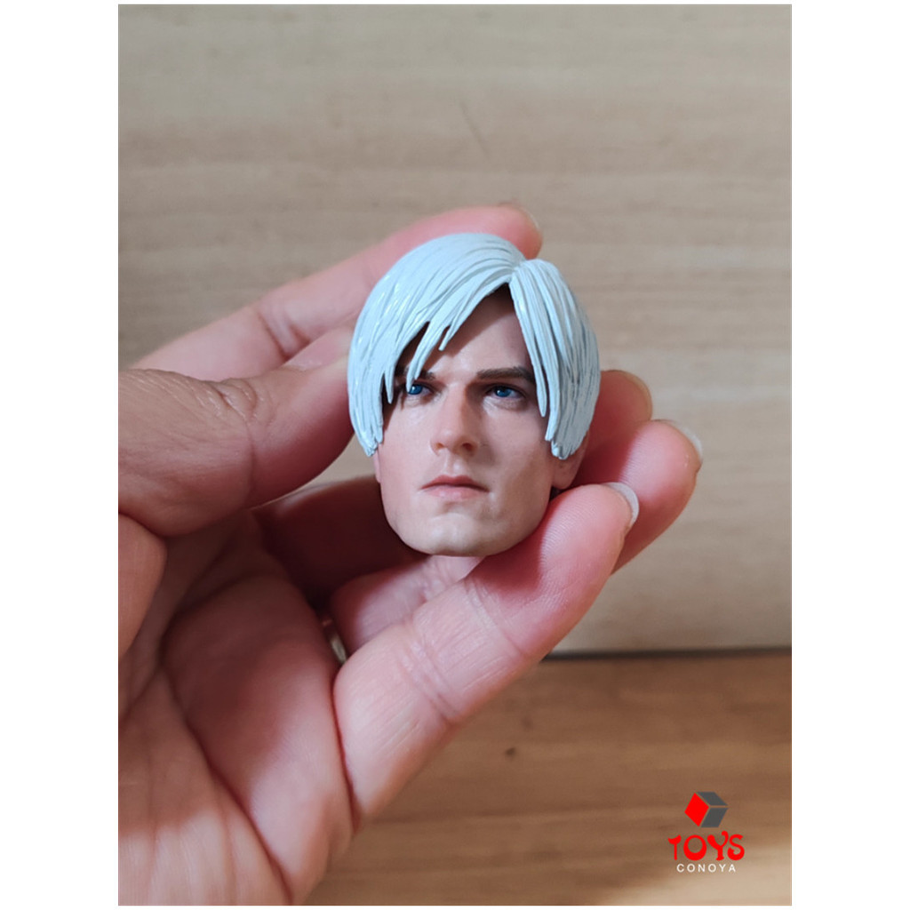 1/6 Scale White Detachable Hair Head Sculpt Carving Model Fit 12-Inch ...